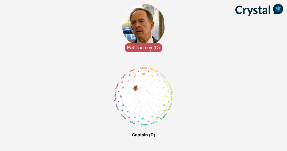 Pat Toomey - Personality Profile
