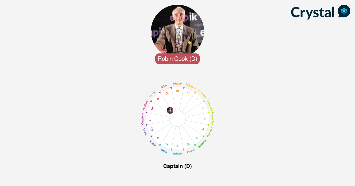 Robin Cook - Personality Profile