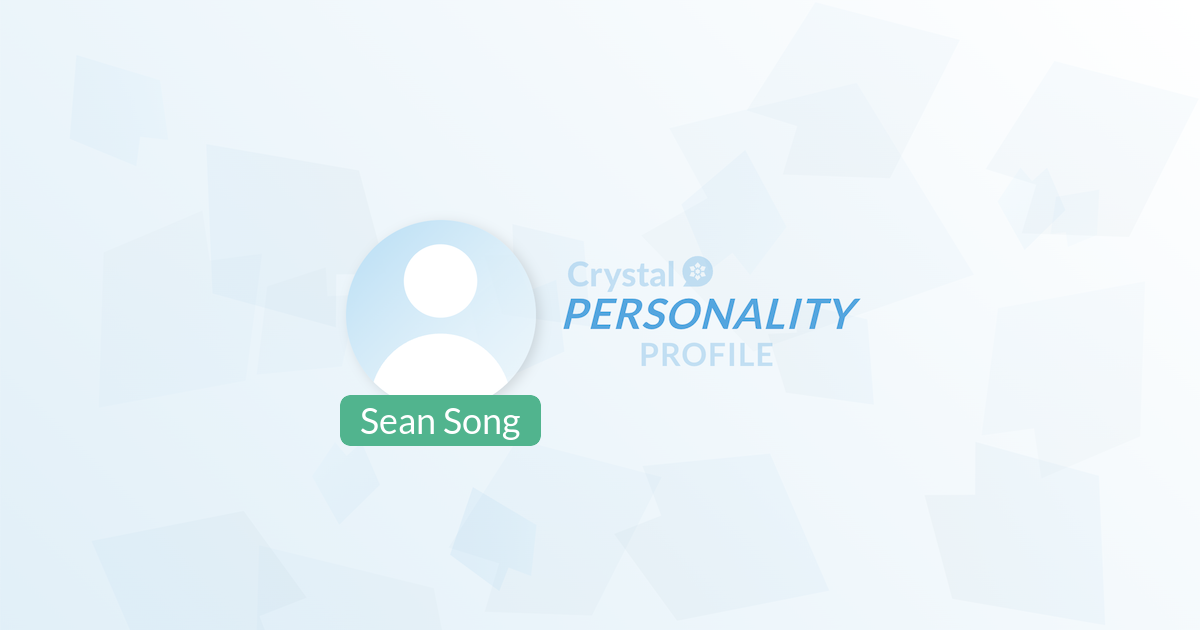Sean Song - Personality Profile